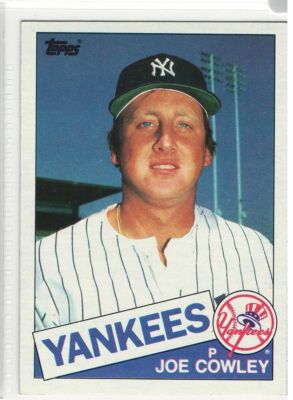 Joe Cowley 1985 Topps Baseball #769 Yankees | eBay