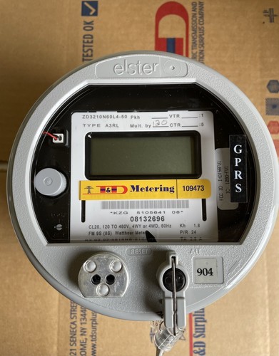 ELSTER, WATTHOUR METER KWH, ALPHA 3, FM8S/9S, 13 LUGS, CL20, 120-480V ...