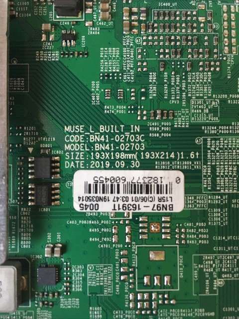 Samsung Ue55ru7092u Main Board Bn94-15017j Bn41-02703c for sale online ...