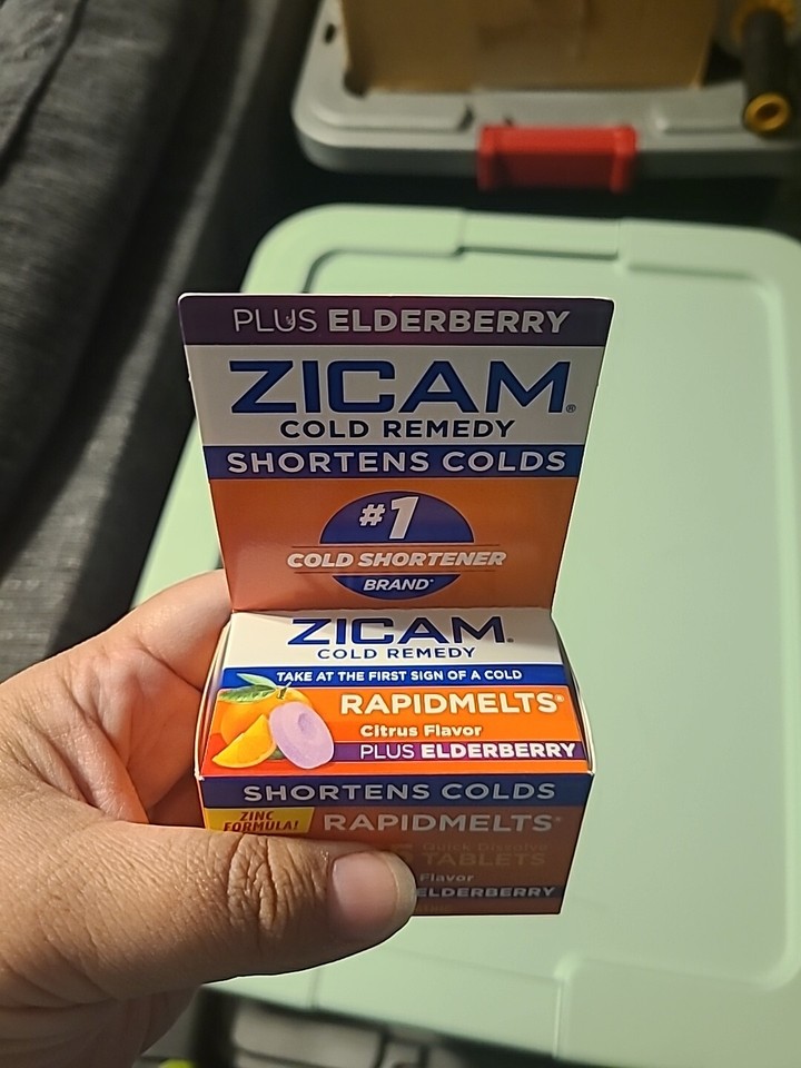 Zicam Cold Remedy RAPIDMELTS Citrus Flavor plus ELDERBERRY, 25 Tablets ...