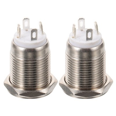 2 Pcs Led Bell Button Door Ringer Push Buttons Doorbell with Light ...