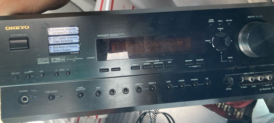 Onkyo TX-SR700 A/V receiver w/Dolby Digital EX, DTS-ES, Pro Logic 2 ...