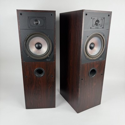 Mission 763 2-Way Floor Standing Speakers 125w Dark Brown Wood 1989 ...
