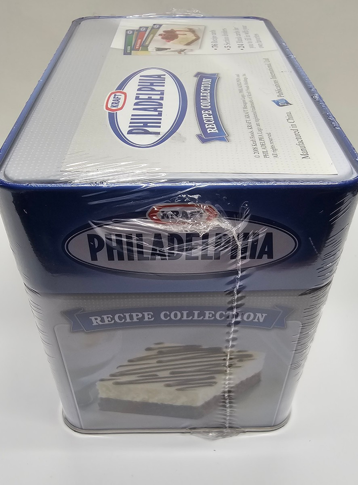 Kraft Philadelphia Recipe Collection Metal Recipe Tin w Recipes 2008 ...