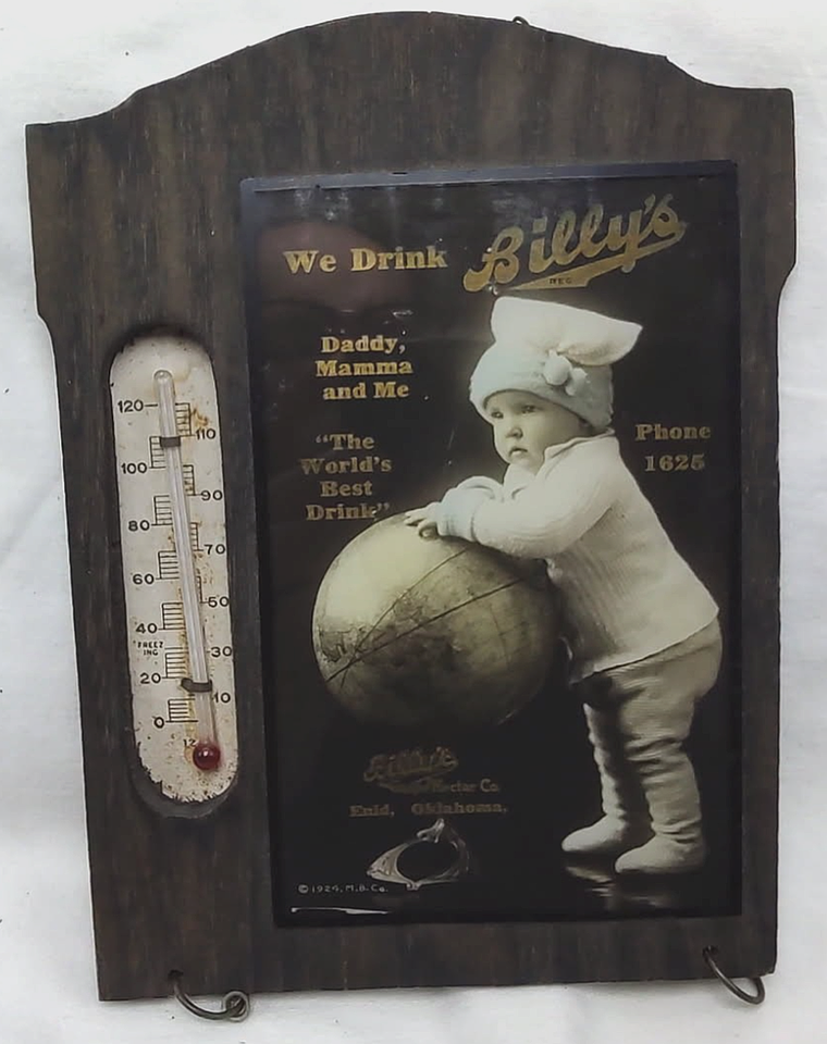 1924 Enid Oklahoma Billy's Grape Nectar Co. Billy's Soda Advertising ...