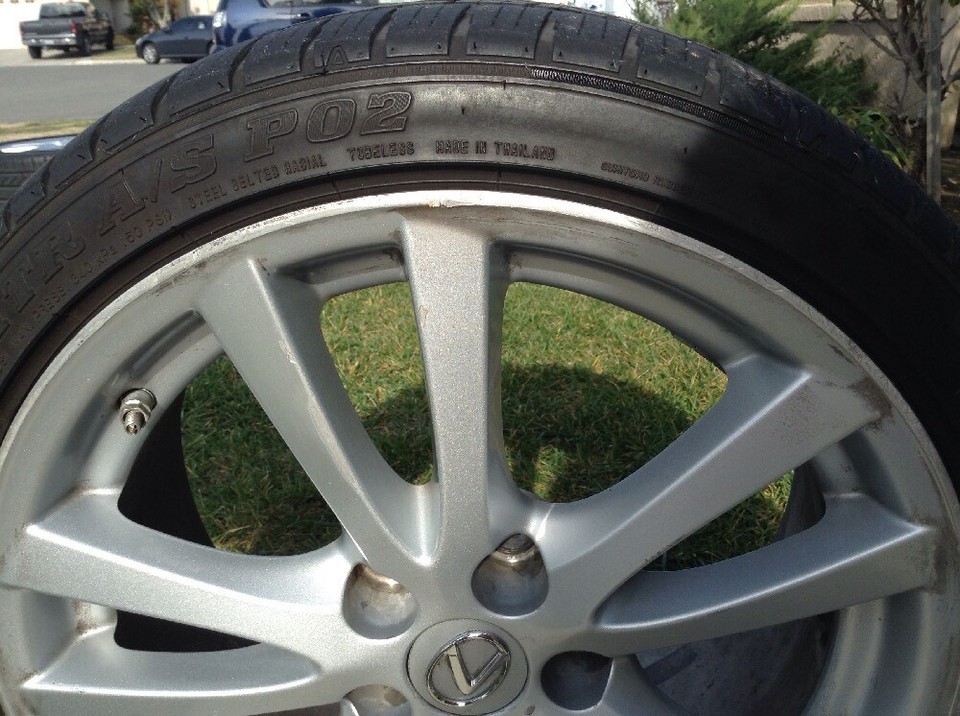 2006-08 LEXUS IS250 IS350 18X8.5 SILVER FACTORY GENUINE WHEEL OEM RIM ...