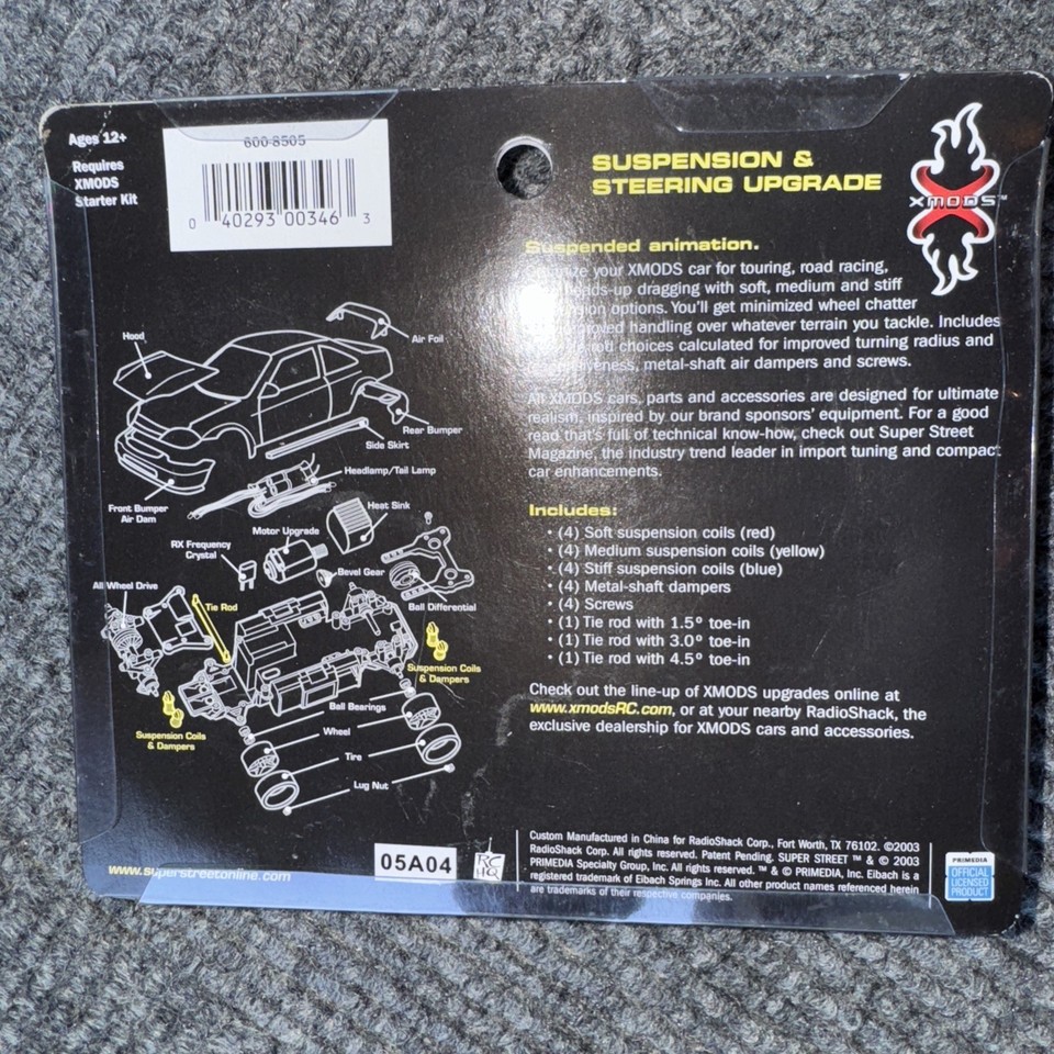 NEW VINTAGE XMODS RADIO SHACK SUPER STREET HOT ROD STAGE 2 MOTOR ...