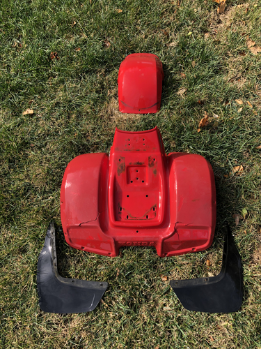 Honda ATC 110 Plastic Fenders Rear Mud Flaps 1979 | eBay