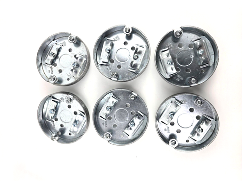 6pcs Raco Metal 3.5" Round Ceiling Pan Electrical Box 4.0CUIN | eBay
