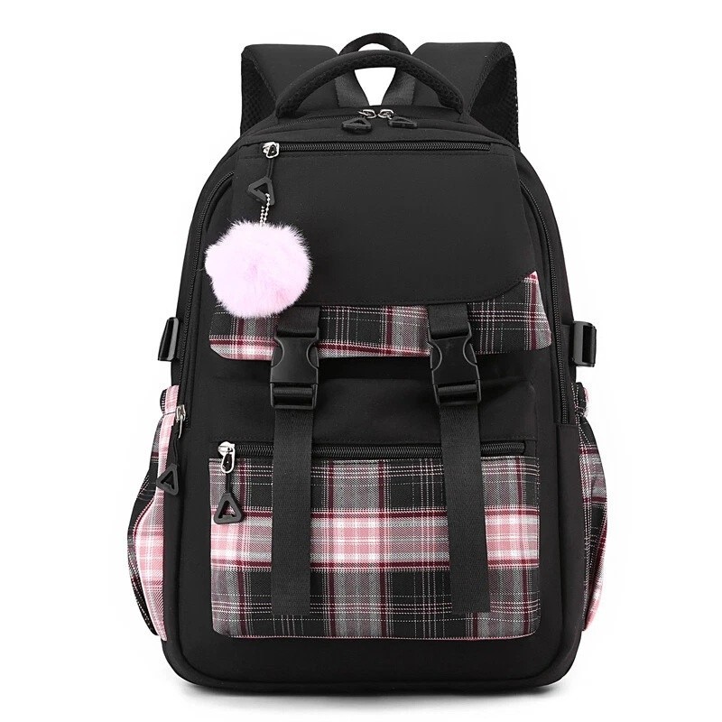 Girls School Large Backpack Travel Rucksack Shoulder Laptop Bag Student ...