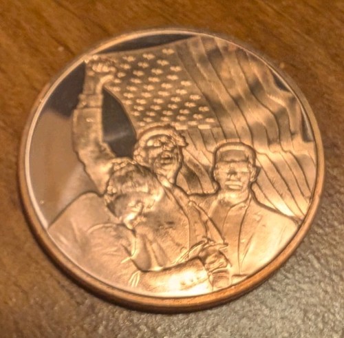 1oz COPPER Round FIGHT!! TRUMP ASSASSINATION ATTEMPT .999 FINE COPPER ...