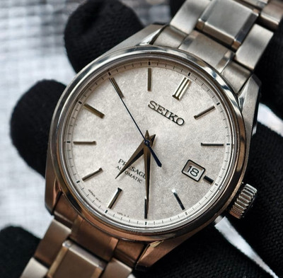 [USED Excellent]Seiko Presage SARX055 Titanium 6R15 Silver Dial Watch ...