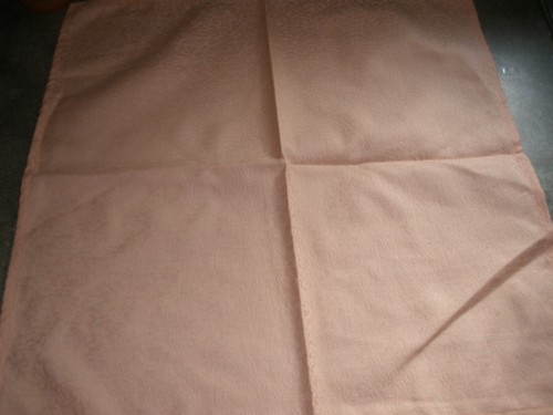 Lot of 2 NEW Cloth Napkins Peach Color Pebbles Cotton/Polyester 17" x ...