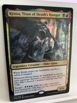 Kroxa, Titan Of Death’s Hunger FOIL Theros Beyond Death MTG Mythic Free ...