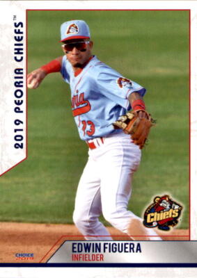 2019 Peoria Chiefs Choice #10 Edwin Figuera Puerto La Cruz Venezuela VZ ...