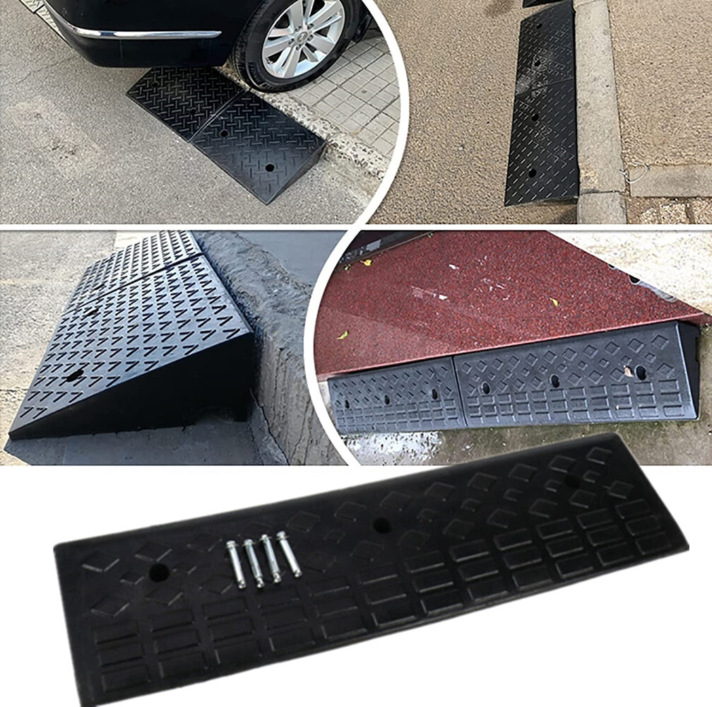 Car Vehicle Curbside Driveway Ramp Rubber Threshold Bridge Tracks Curb ...