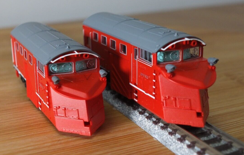 Micro Ace A7502 N Gauge JNR Russell Head snow ploughs in red | eBay