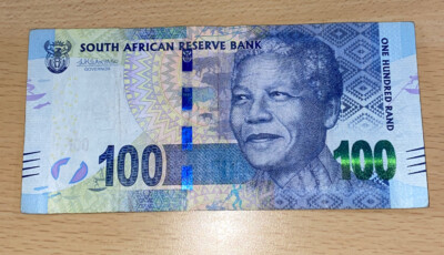 100 Rand Südafrika One Hundred Rand South African Reserve Bank Nelson ...