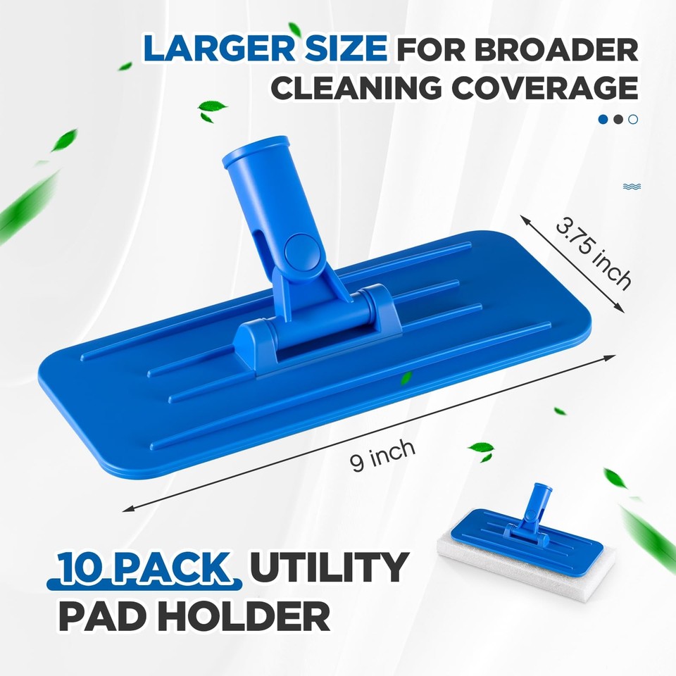 10 Pack Utility Pad Holder 9" x 3.75" Threaded Swivel Universal ...