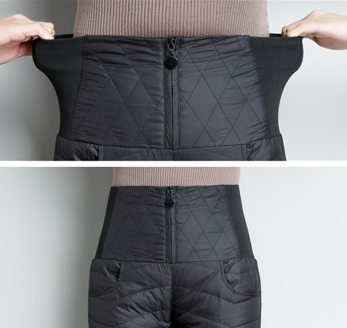 New Hot Outdoor Winter Women's Duck Down Thick Slim Fit Pants Casual ...