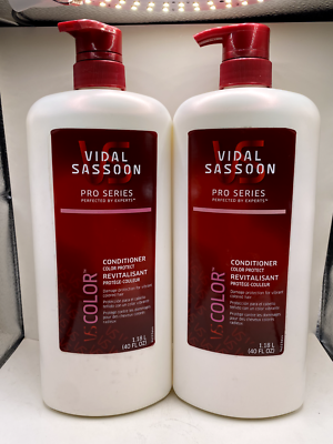 (2) Vidal Sassoon Pro Series Conditioner Color Protect – 40 oz – Fast ...