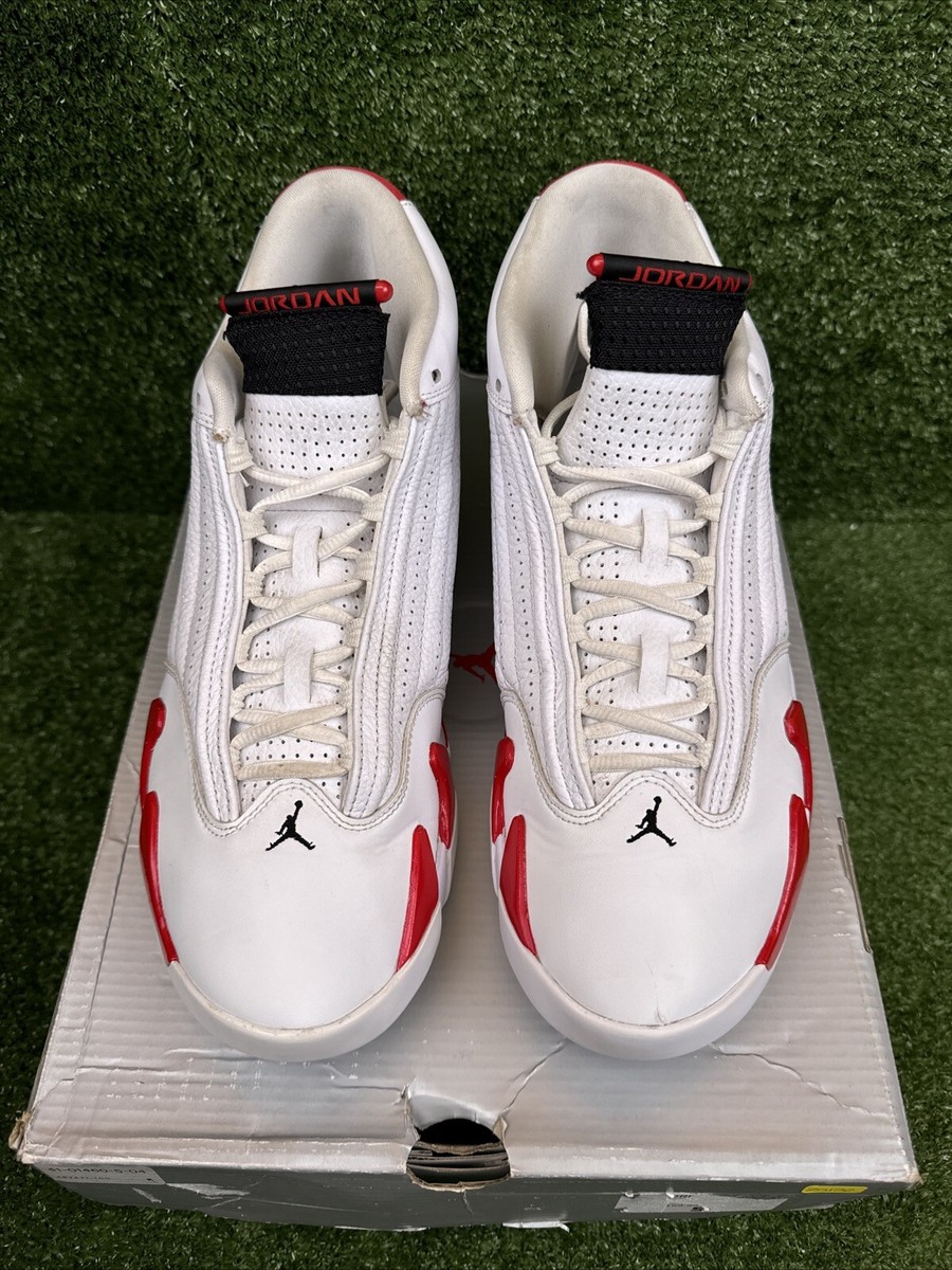 Nike Air Jordan 14 Retro Candy Cane Size 12 487471-100 OG Nike Air Jordan 14 Retro Candy Cane Size 12 487471-100 OG