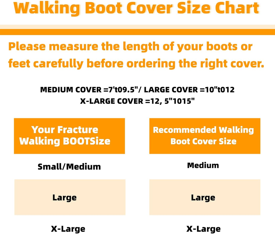 Air Cam Walking Boot Covers 2 Pcs, Fracture Medical Cast Boots Shoe ...