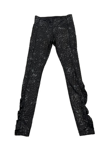 Lululemon Rush Hour Tights Size 6 in Running Luon Spray Jacquard Silver ...