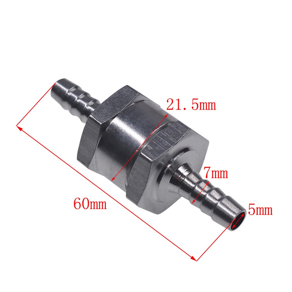 6MM Non-Return One Way 1/4 Inch Air Fuel Oil Check Valve Diesel Gas | eBay