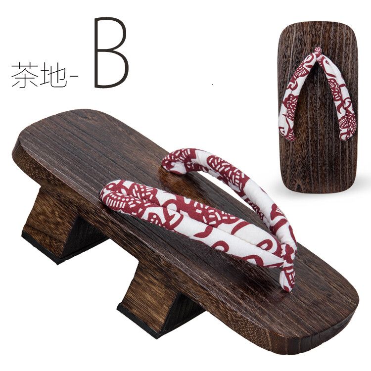 Geta Clogs Men JapaneseStyle Kimono Toe Shoes Anime Traditional Wooden ...
