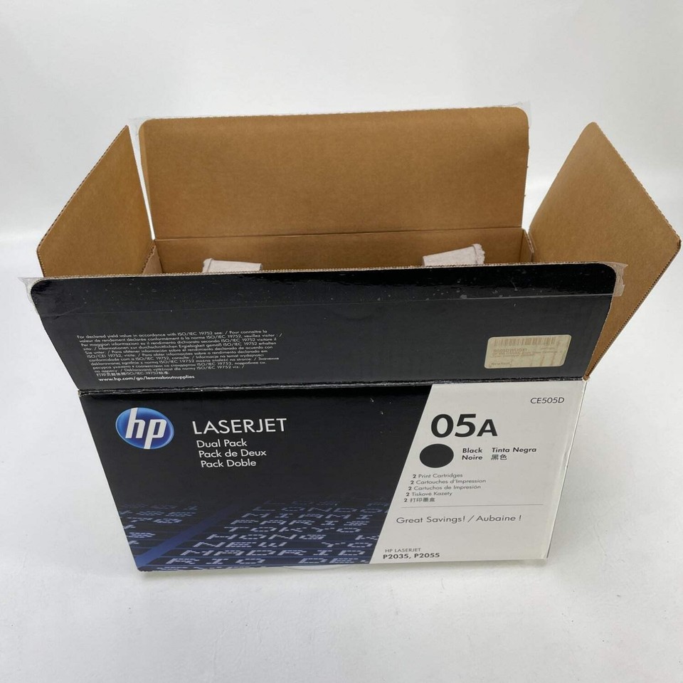 HP 05A CE505D Black Toner Single Cartridge For LaserJet P2055 P2035 ...