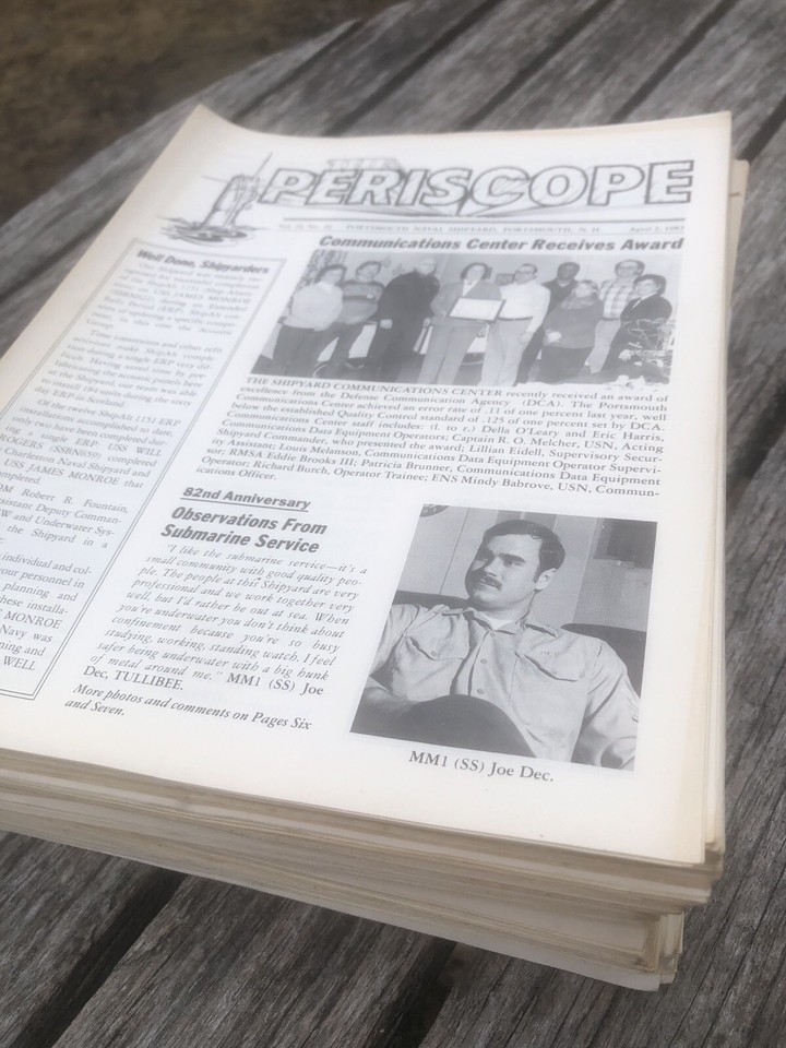 Lot - 200 Issues PORTSMOUTH NH Naval Shipyard PERISCOPE Newspaper 1969 ...