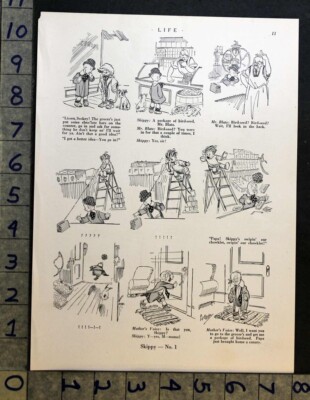 1923 SKIPPY SKINNER CARTOON COMIC STRIP PERCY LEE CROSBY ARTIST PRINT ...