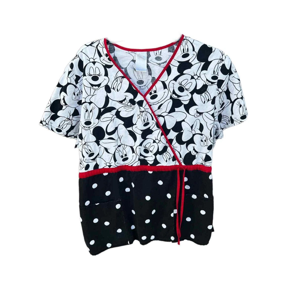 Minnie Mouse Big Minnie Scrub Top For Women