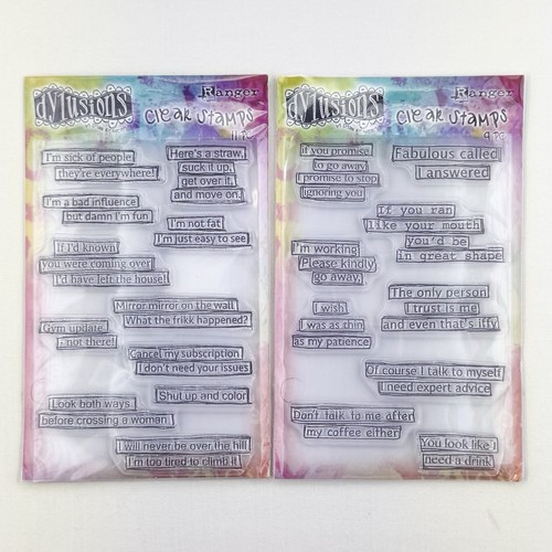 Dylusions Clear Stamps By Dyan Reaveley Shut Up and Color, Fabulous ...