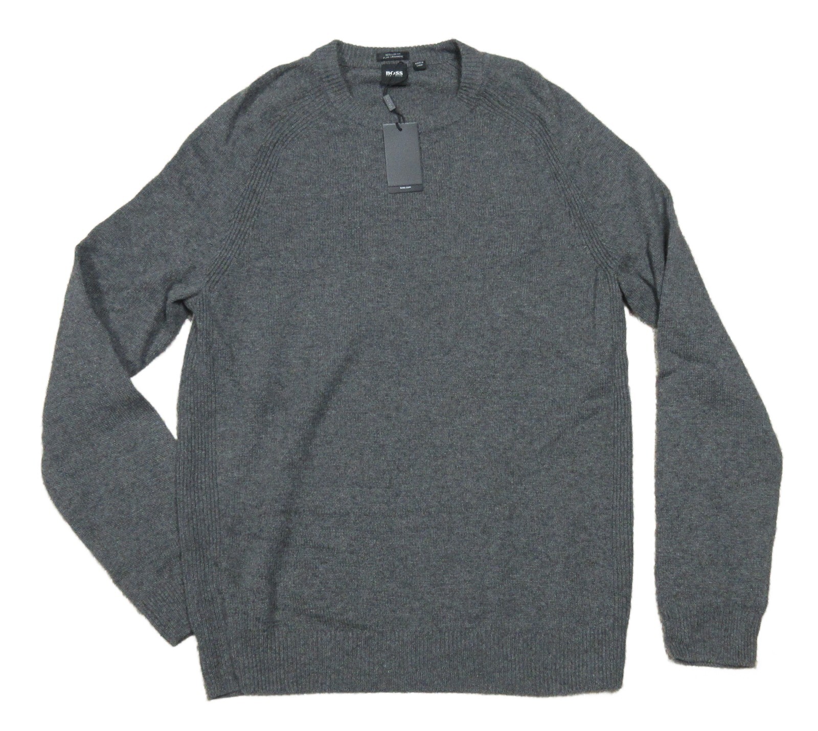 Hugo Boss Black Label Men's Dark Gray Banilo Cashmere Regular Fit ...