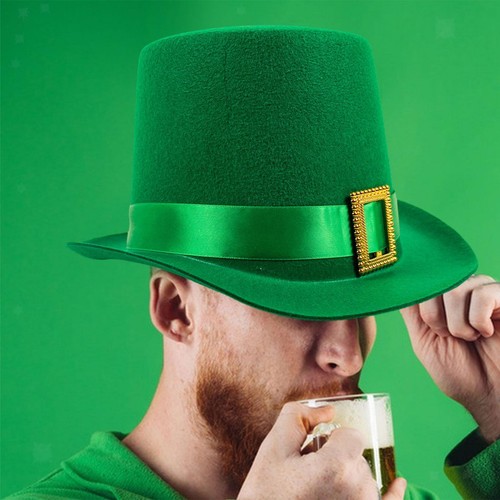 Green Top Hats Caps ST Patricks Day Hats Props Halloween Costume ...