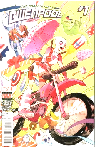 Unbelievable Gwenpool #1 (1st Print CVR A ) Marvel Comics 2016 Series ...