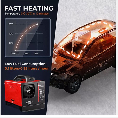 8KW Diesel Air Heater With LCD Remote Control bluetooth For Car RV ...