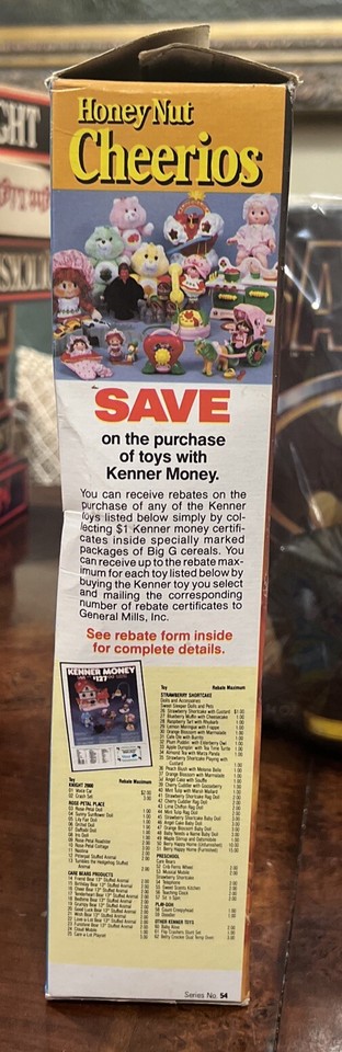 Honey Nut CHEERIOS 1980s Vintage Cereal Box Kenner Offer RARE | eBay