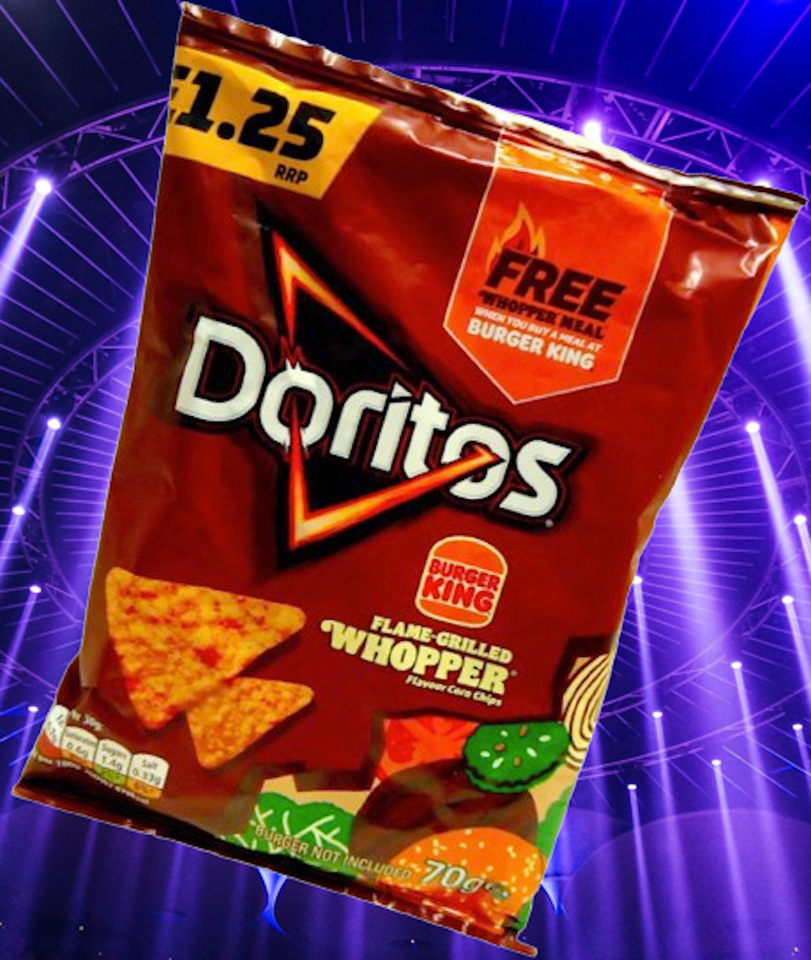 Doritos BK Limited Time~Limited Edition Flame Grilled Whopper Flavored ...