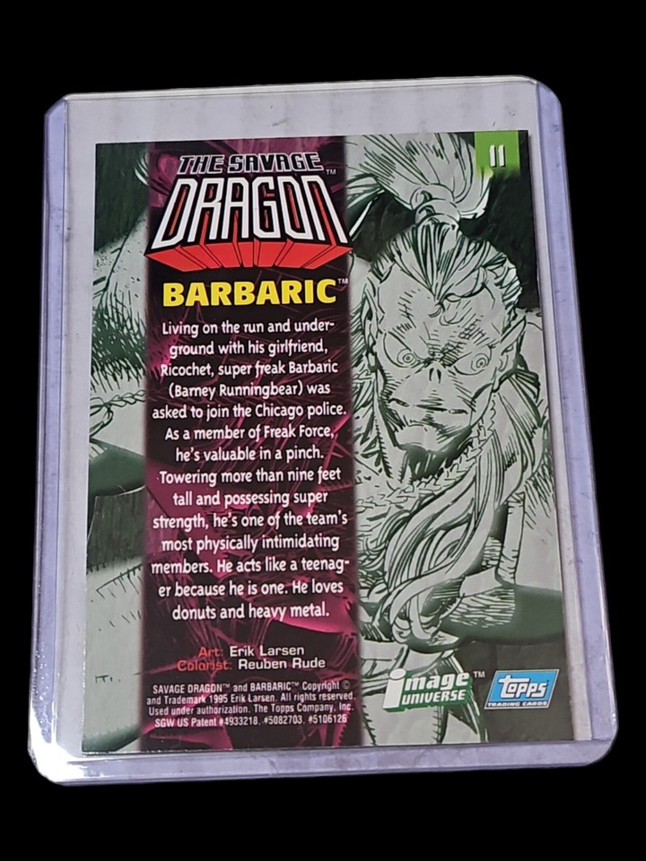 1995 TOPPS: IMAGE UNIVERSE: BARBARIC #11. CHROMIUM | eBay
