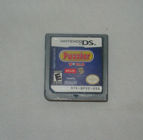 Nintendo DS Puzzler World game cartridge only, tested, working, Atari ...