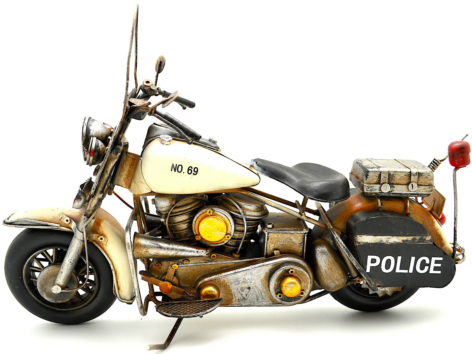 14" New! REPLICA Vintage POLICE MOTORCYCLE Harley Davidson Indian ...