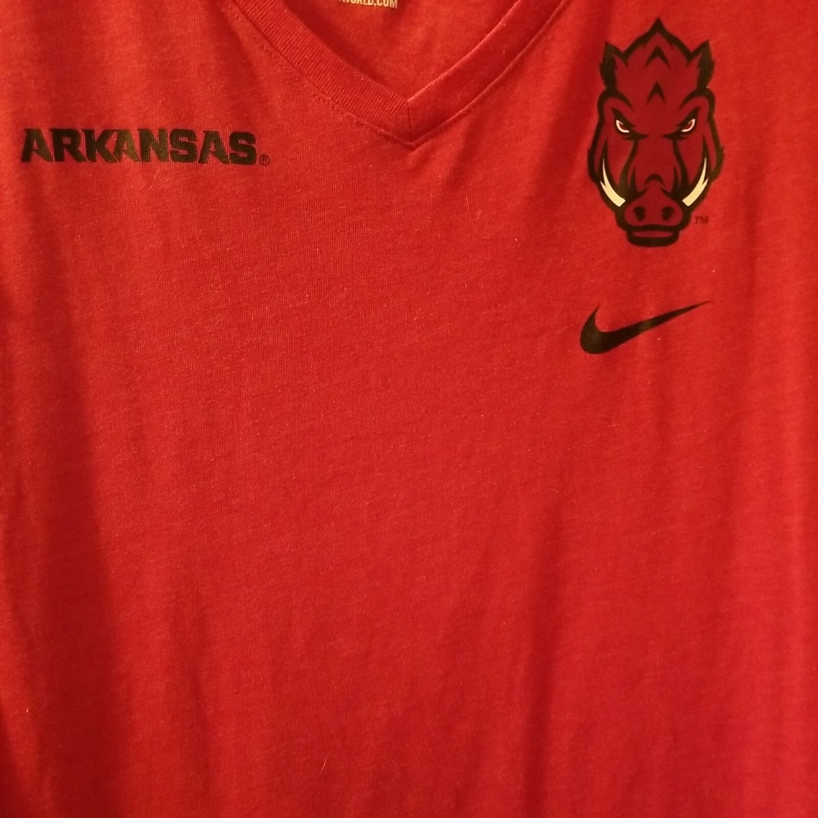Women's Arkansas Razorbacks Shirt V-neck Nike Size med. Ex.cond. | eBay.de