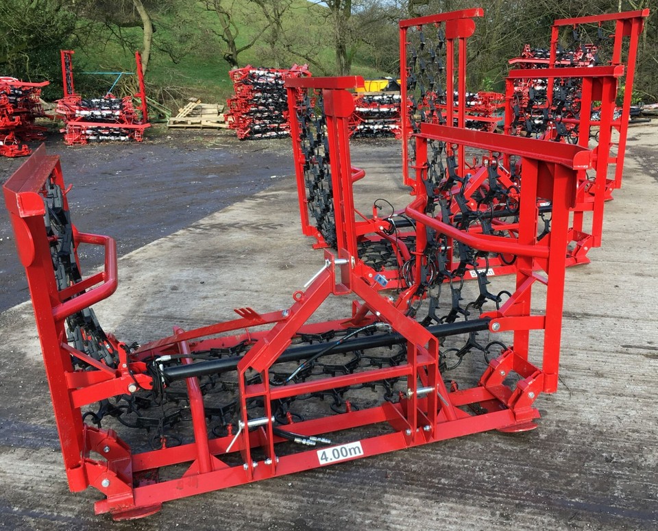 ***NEW 2025 HYDRAULIC FOLDING TRACTOR MOUNTED CHAIN HARROW***trailer ...