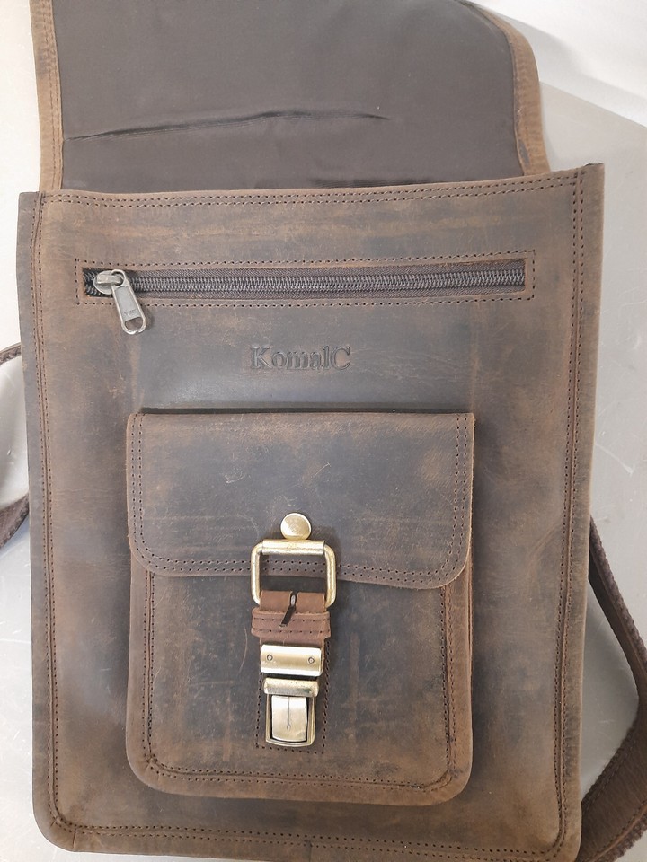 Handmade Leather Sturdy Leather satchel Ipad Messenger Bag for men and ...