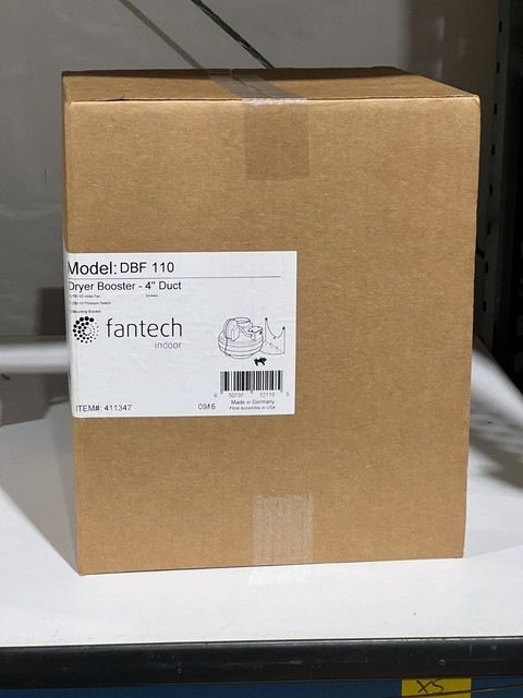 Fantech DBF110 Dryer Booster Fan Kit for sale online | eBay