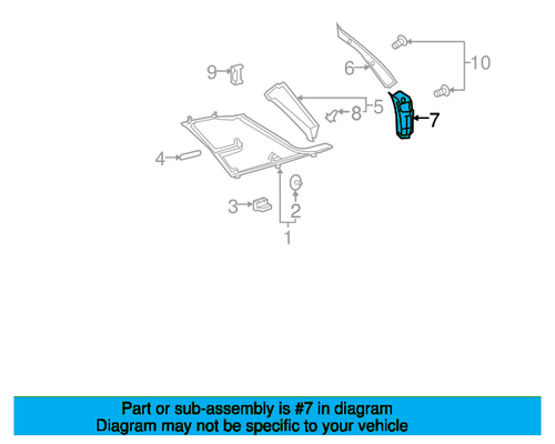 Mercedes-Benz M-Class W166 Left Lower Body D-Pillar Trim Panel ...