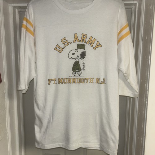 VTG 1958 peanuts t shirt Snoopy US Army Medium/Large. Vintage & Rare | eBay
